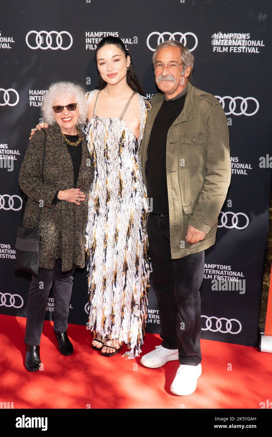 Pinball Guest, Crystal Reed and film subject Roger Sharpe attends the ...