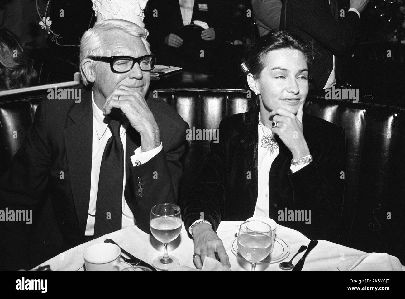 Cary Grant and wife Barbara Harris at the Barnum opening night party at ...
