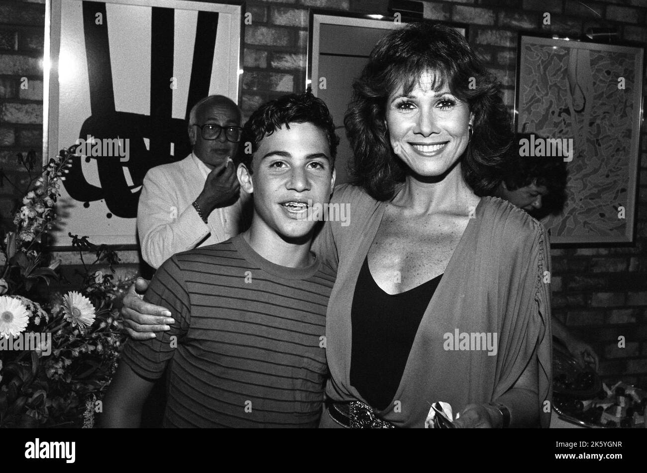 Michele Lee and son David Tarantino at the Family Feud All-Star prime ...