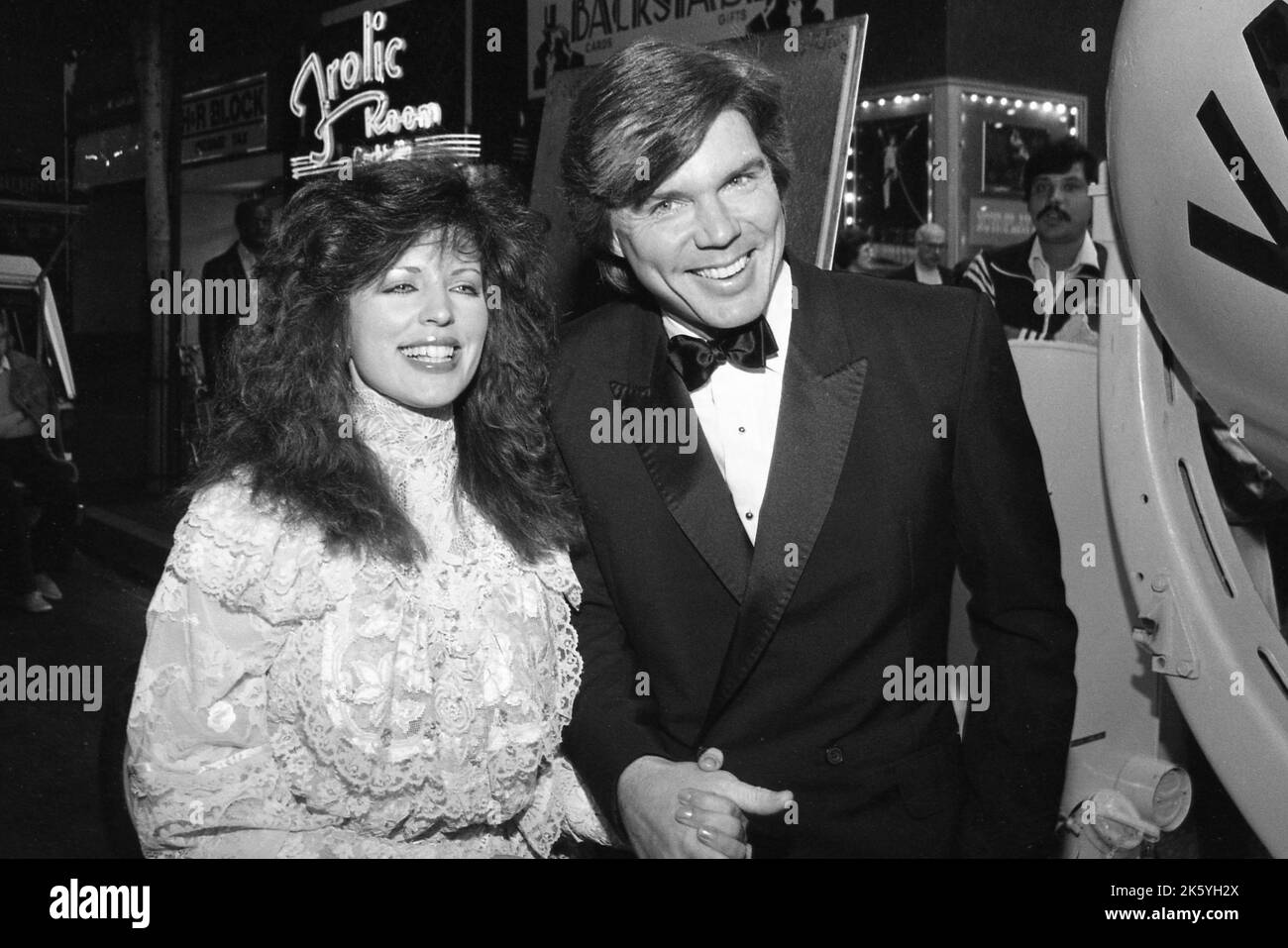 John Davidson and Rhonda Rivera at the Barnum opening night party at ...