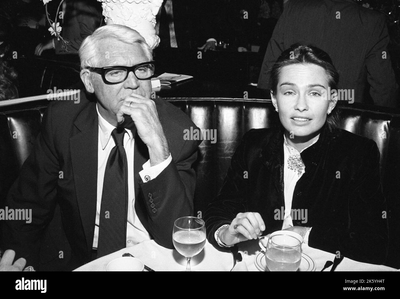 Cary Grant and wife Barbara Harris at the Barnum opening night party at ...