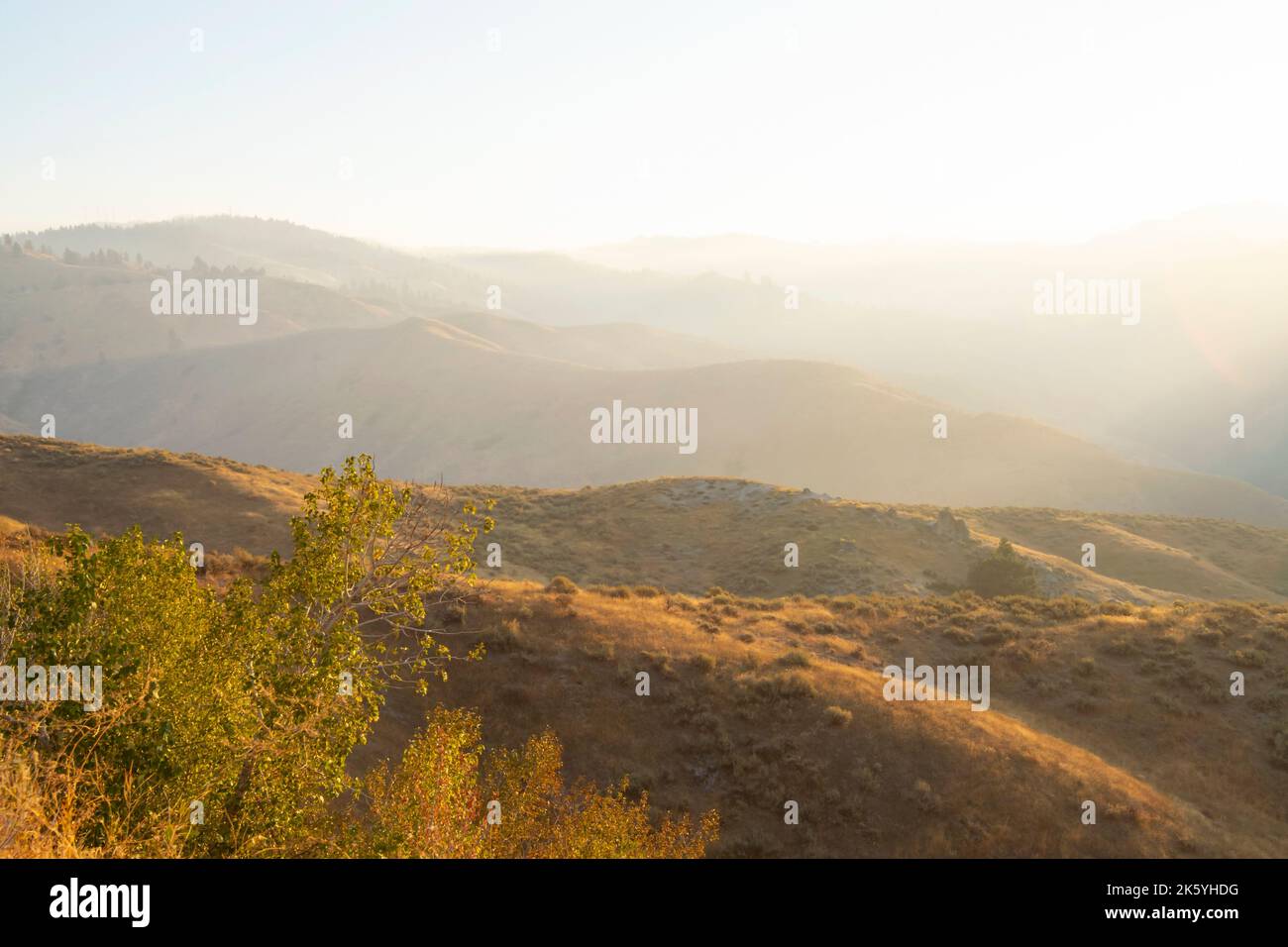 Smoke at Bogus Basin Ski Area, Idaho from forest fires in the western ...