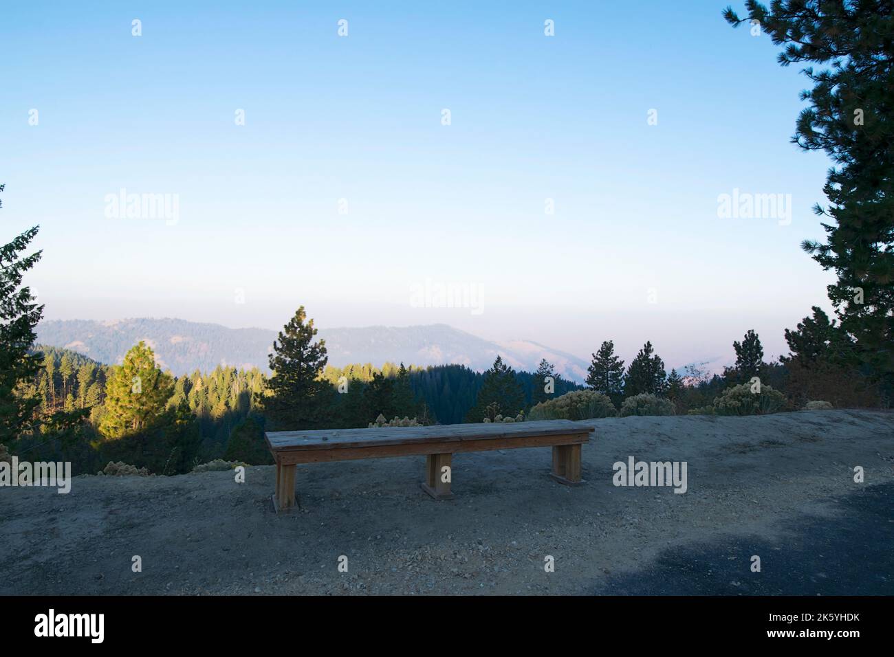 Smoke at Bogus Basin, Idaho from forest fires in the western United ...