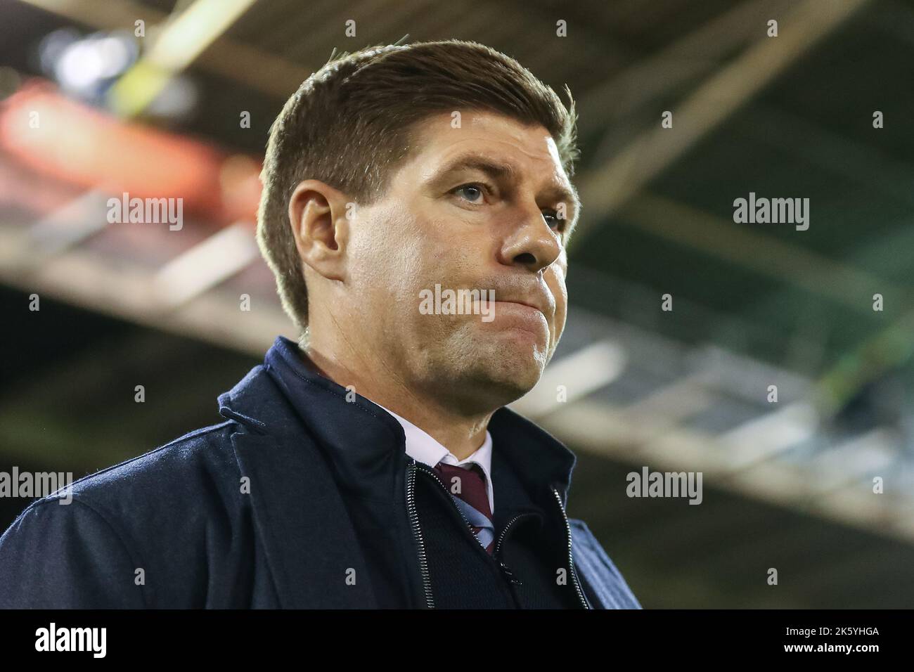 Steven Gerrard manager of Aston Villa during the Premier League match ...