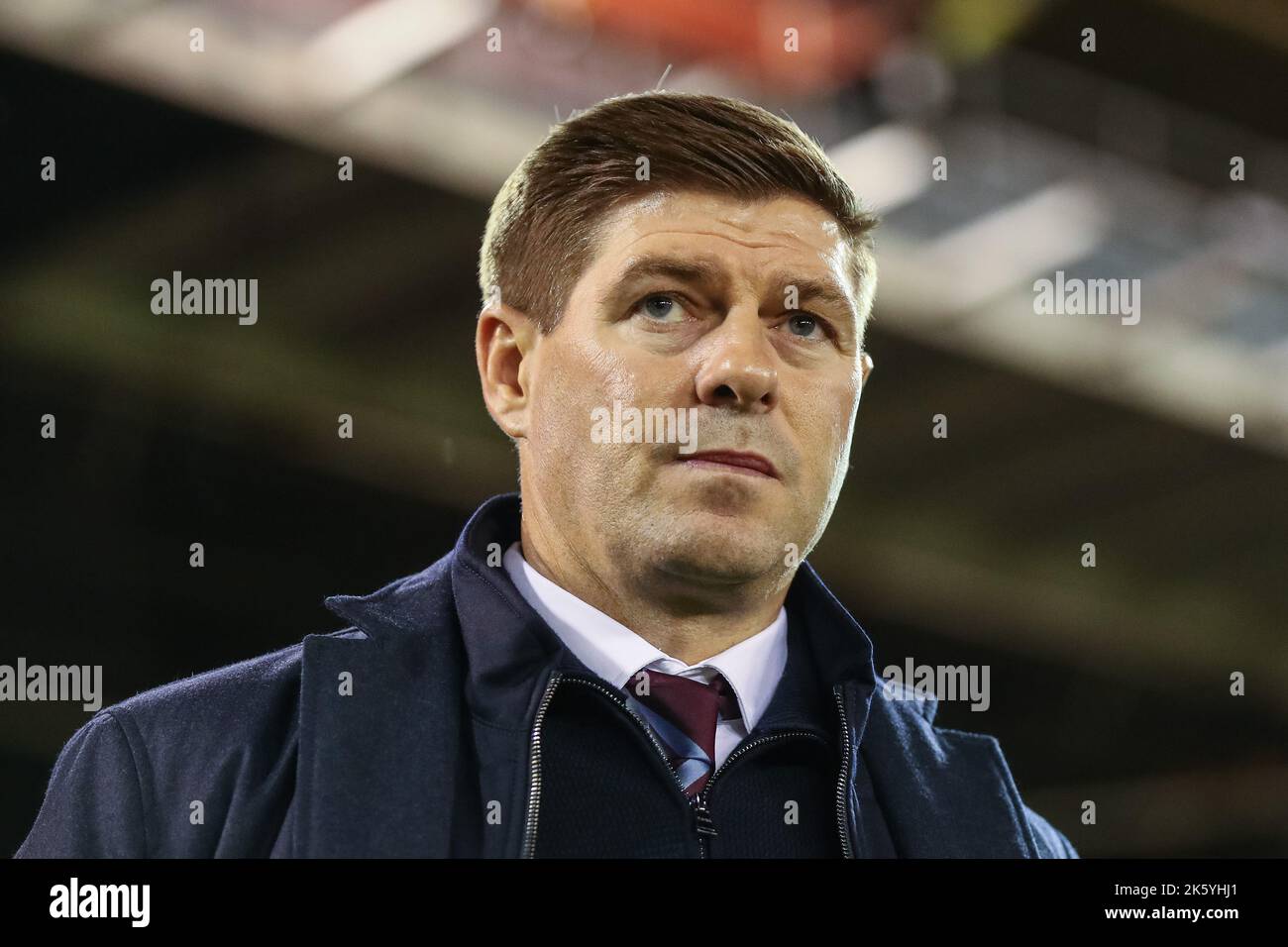 Steven Gerrard manager of Aston Villa during the Premier League match ...