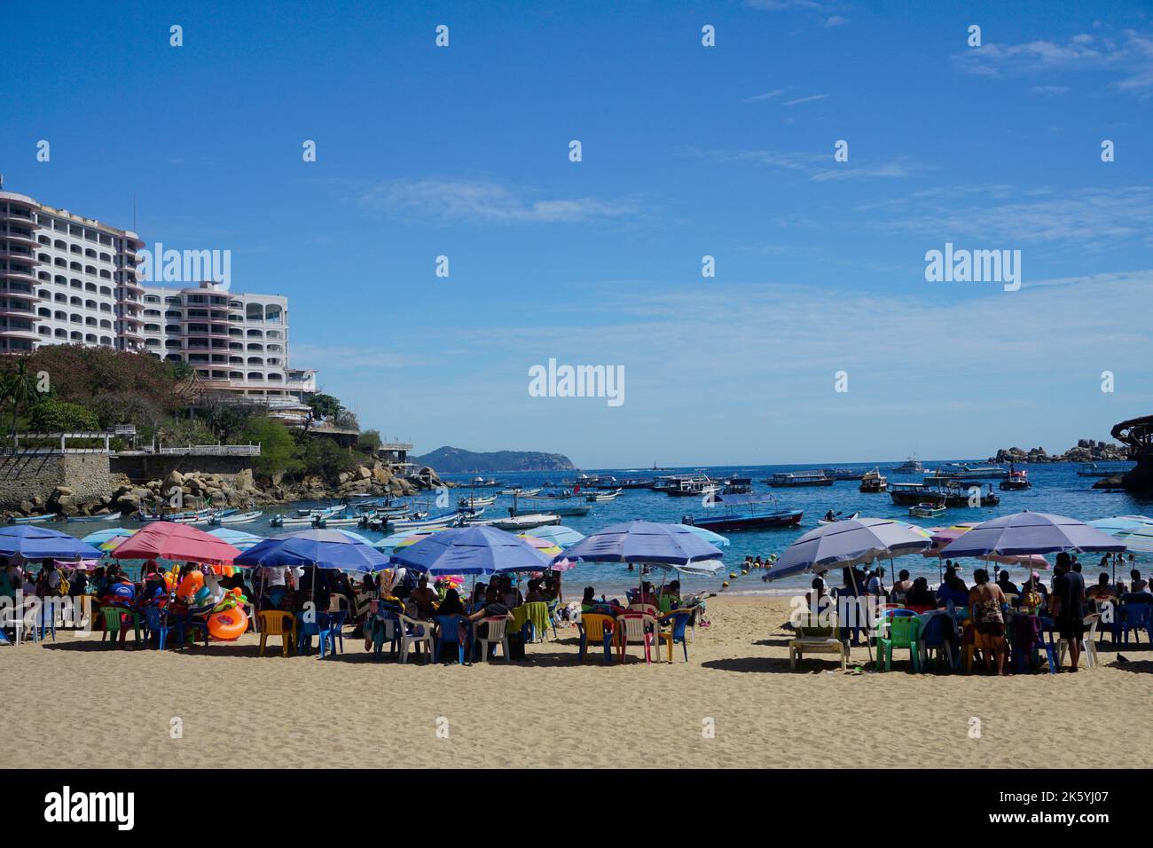 Acapulco; Mexico; Caleta Beach in Old Acapulco Stock Photo - Alamy