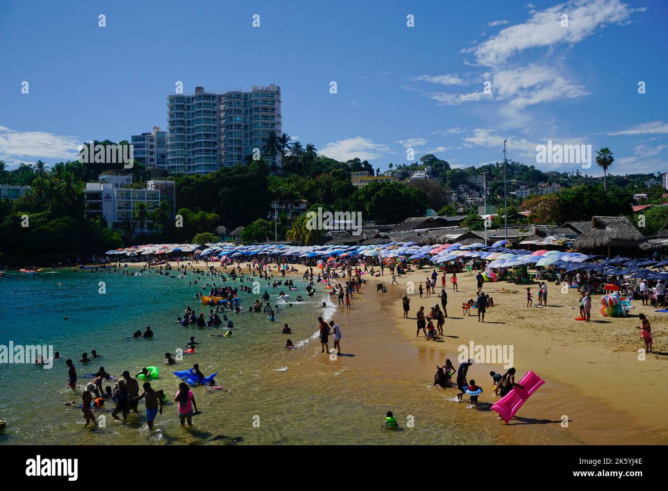 Acapulco; Mexico; Caleta Beach in Old Acapulco Stock Photo - Alamy
