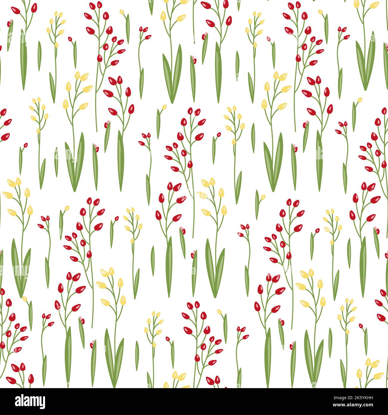 Very small wildflowers Stock Vector Images - Alamy