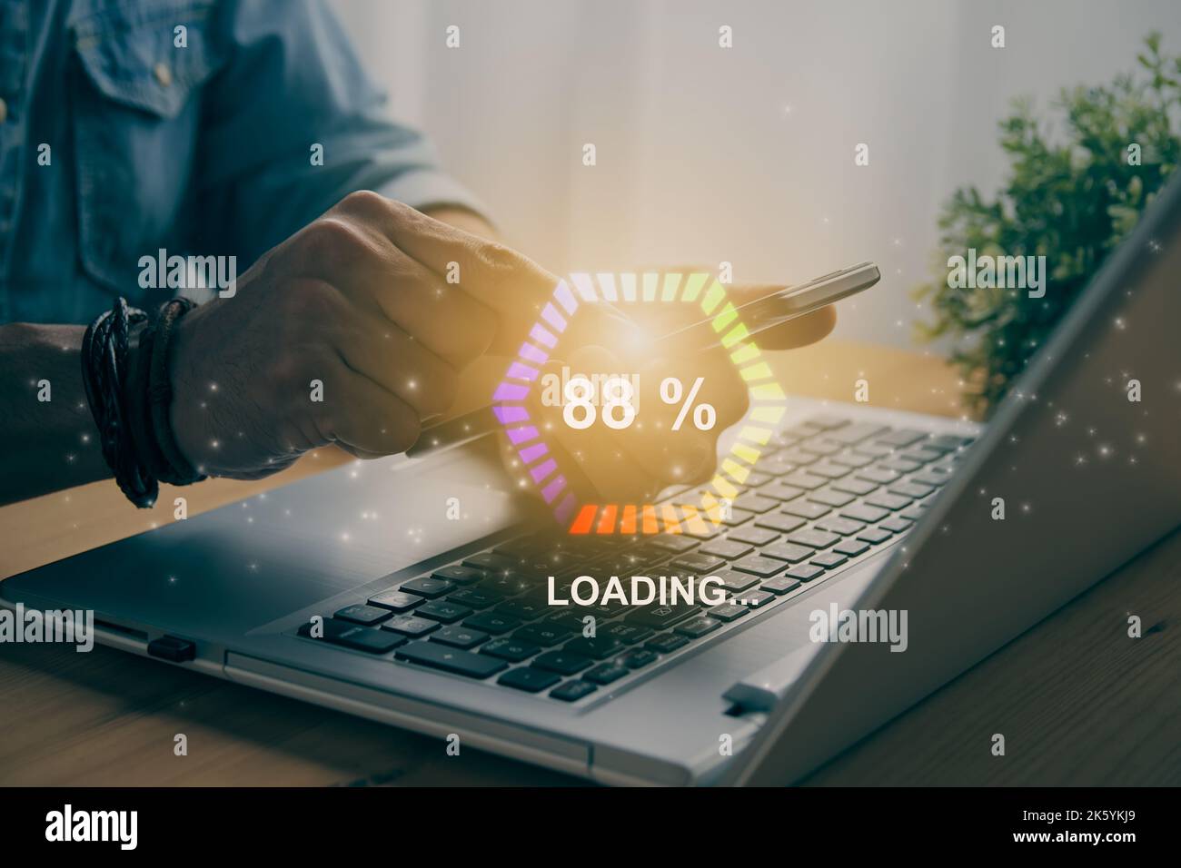 Downloading screen in progress hi-res stock photography and images - Alamy