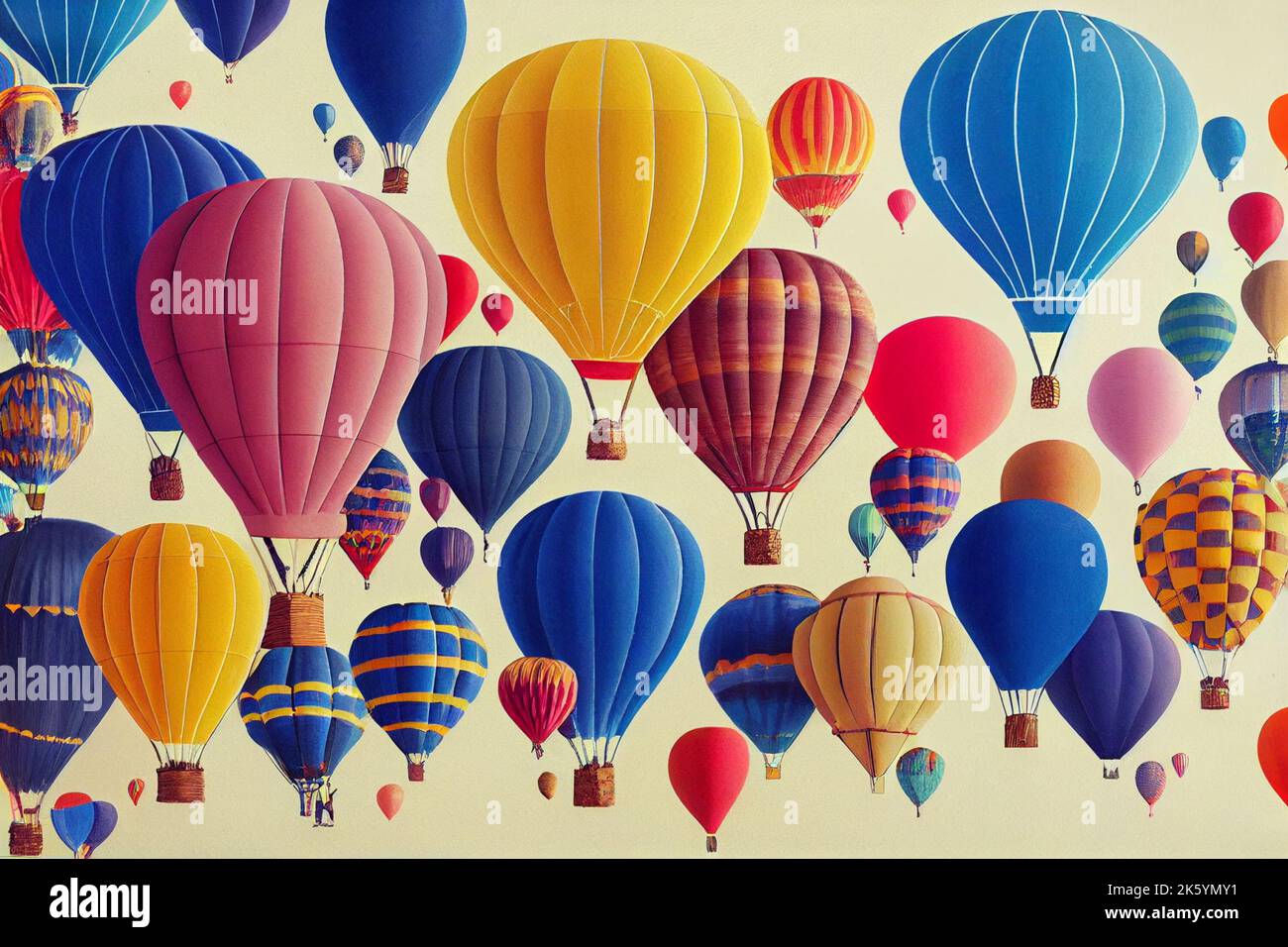 Hot Air Balloons In The Sky Wallpaper