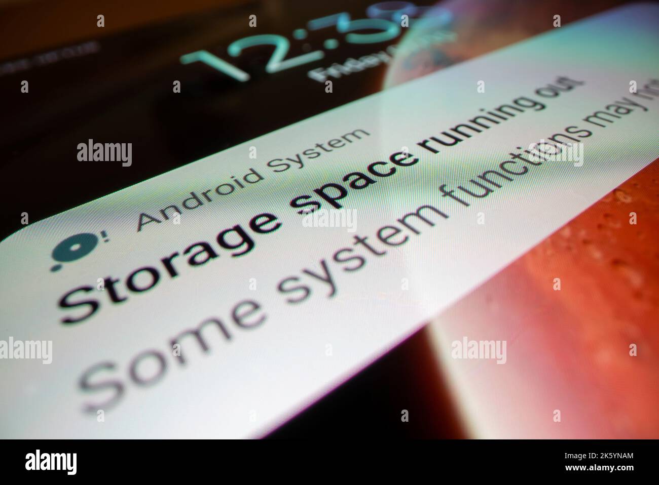 Melbourne, Australia - Oct 7, 2022: Macro shot of storage space running ...