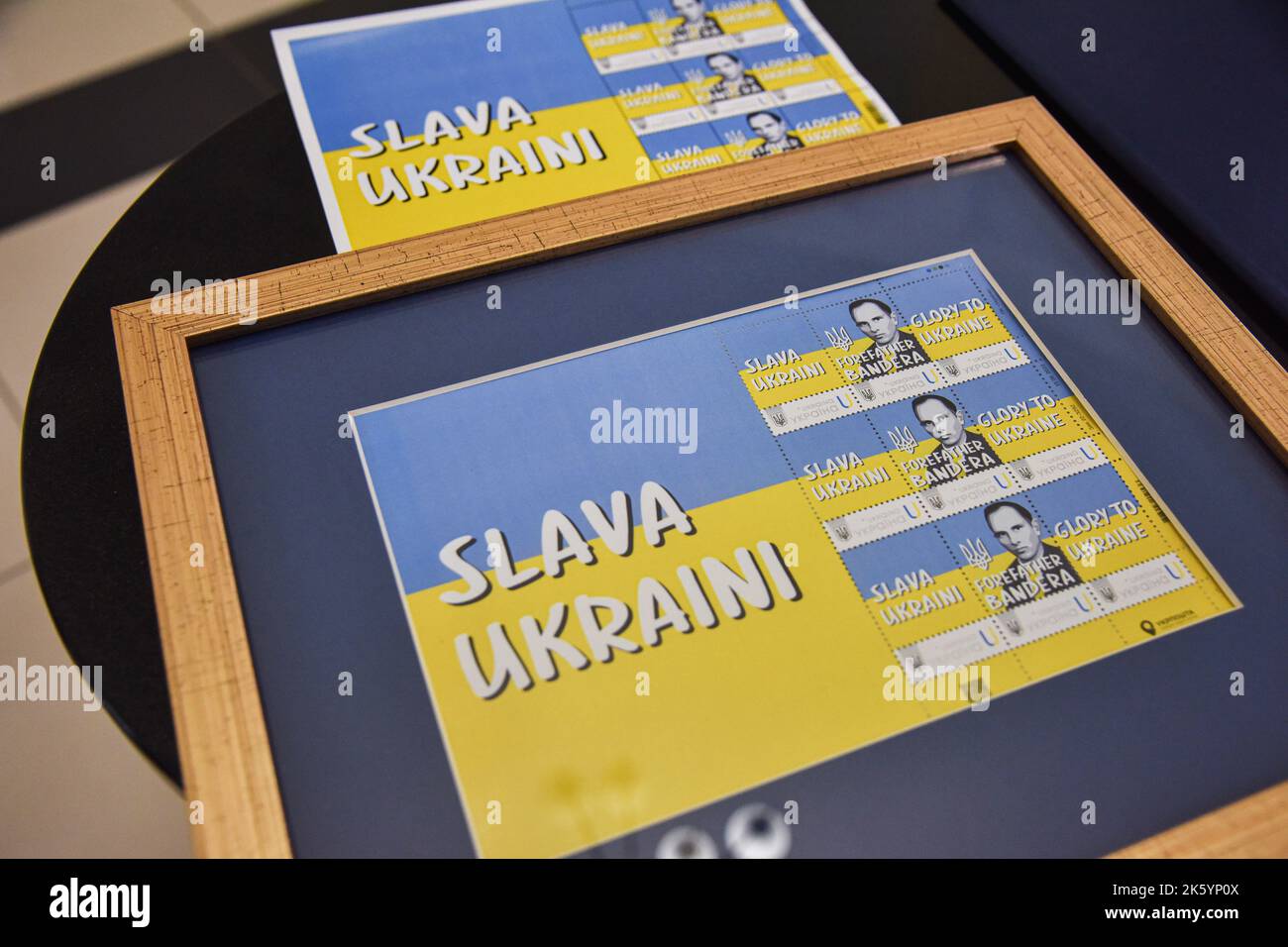 Stamps dedicated to Ukrainian political figure Stepan Bandera are ...