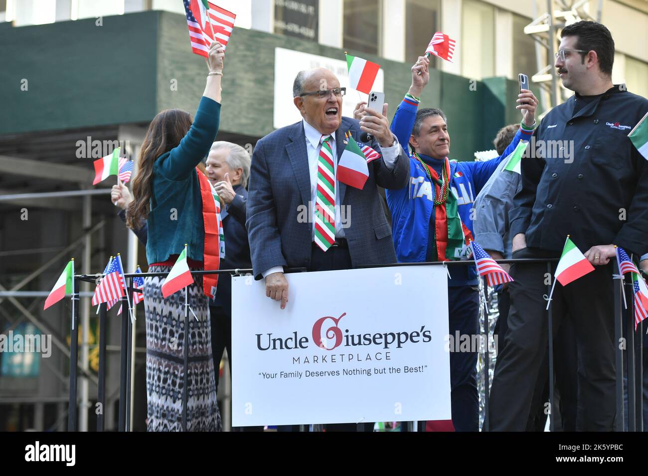 Mayor Eric Adams marches in the Marches in the 78th annual Columbus Day ...
