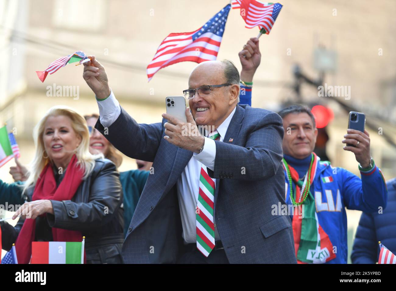 Mayor Eric Adams marches in the Marches in the 78th annual Columbus Day ...