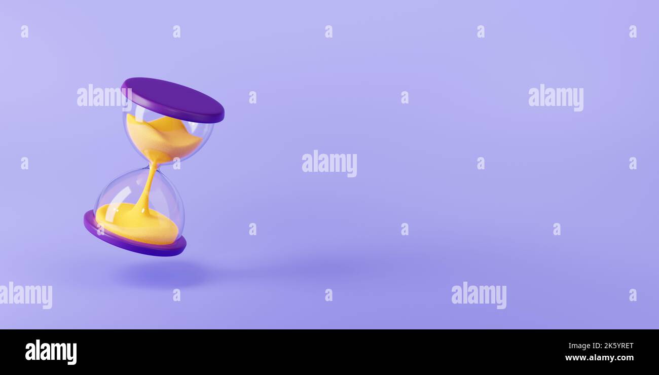 Sand hourglass, vintage clock, timer with transparent glass and gold ...