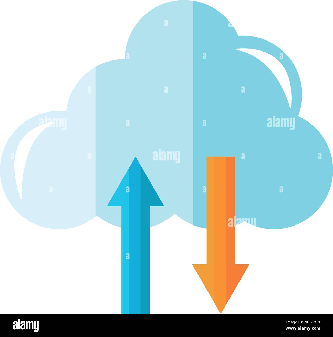 cloud computing with arrows Stock Vector Image & Art - Alamy