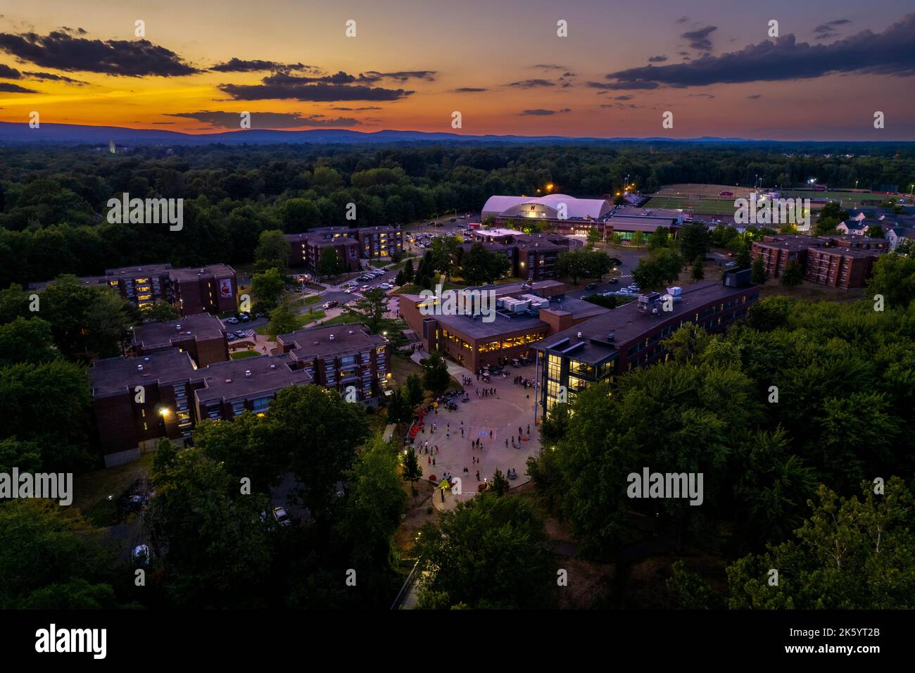 College campus aerial hi-res stock photography and images - Alamy