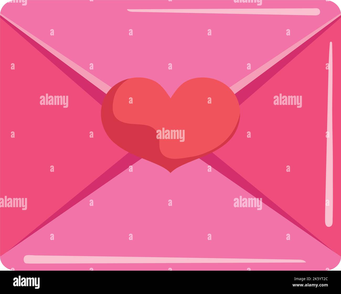 envelope mail with heart Stock Vector Image & Art - Alamy