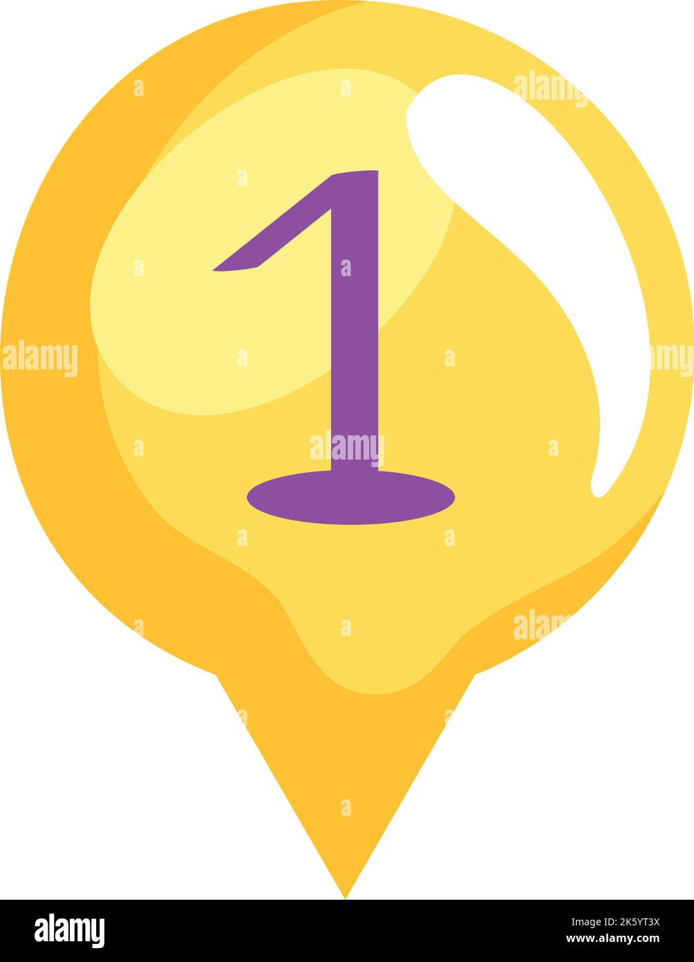 Number one pin Stock Vector Images - Alamy