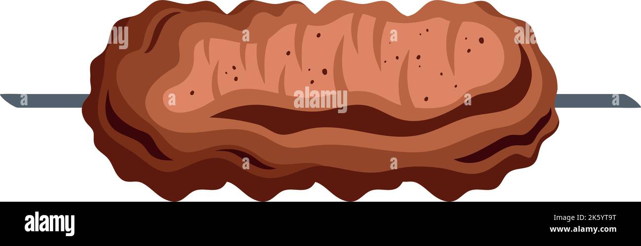 kebab stick muslim food Stock Vector Image & Art - Alamy