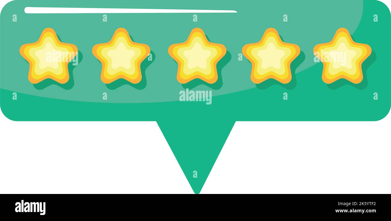 speech bubble with stars Stock Vector Image & Art - Alamy