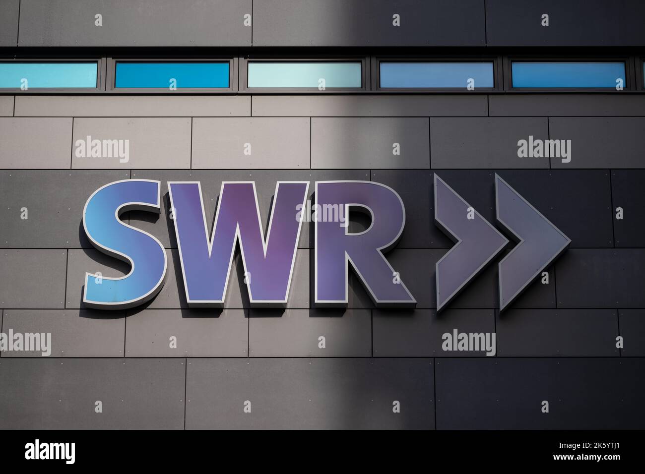 Stuttgart, Germany. 10th Oct, 2022. The logo of Südwestrundfunk (SWR ...
