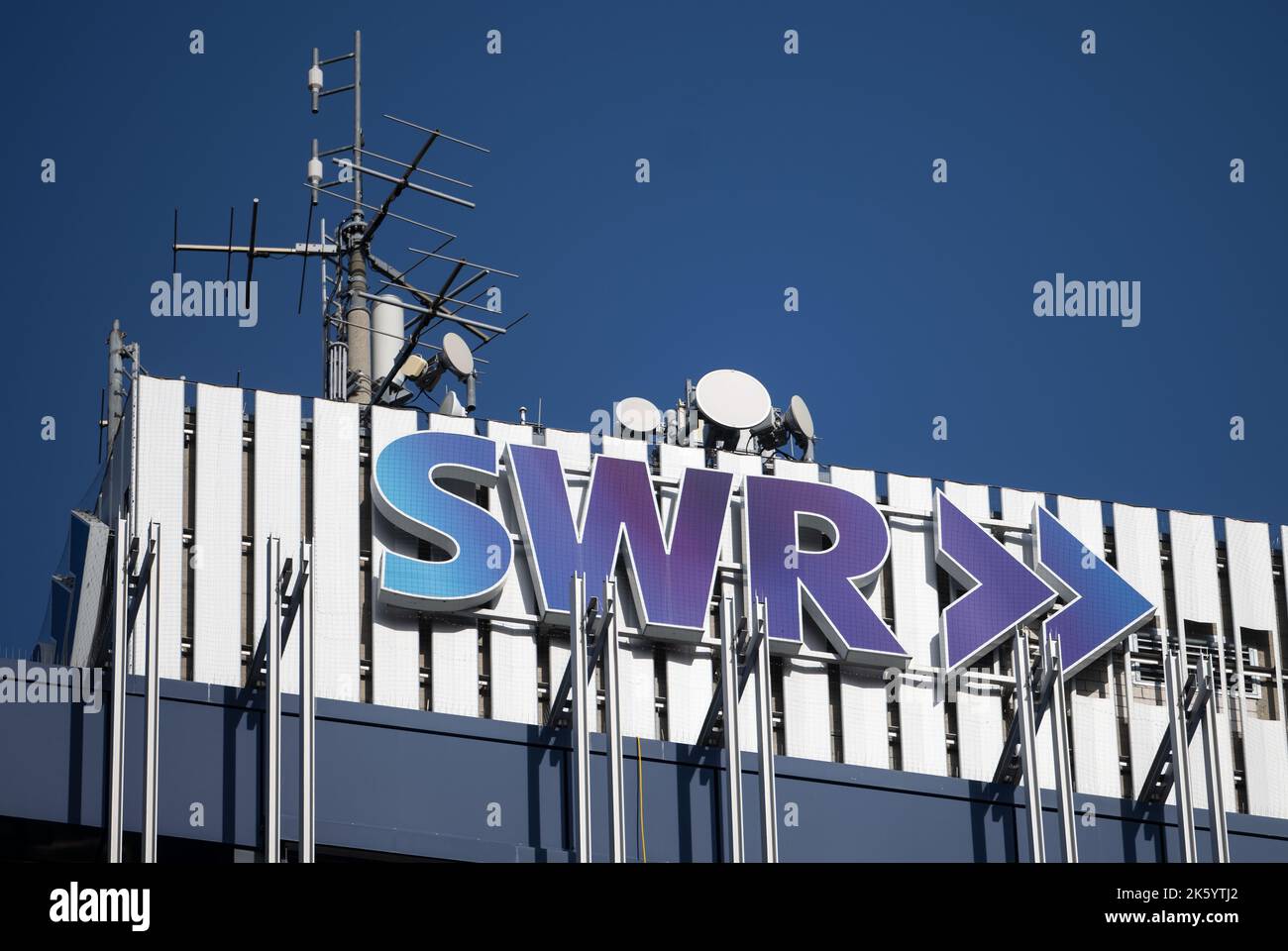Stuttgart, Germany. 10th Oct, 2022. The logo of Südwestrundfunk (SWR ...