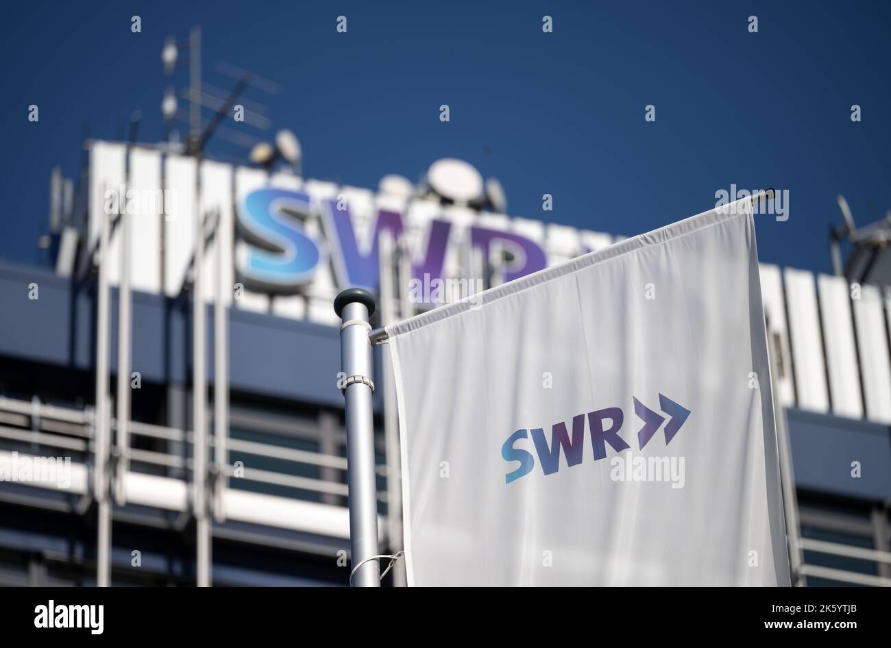 Stuttgart, Germany. 10th Oct, 2022. The logo of Südwestrundfunk (SWR ...