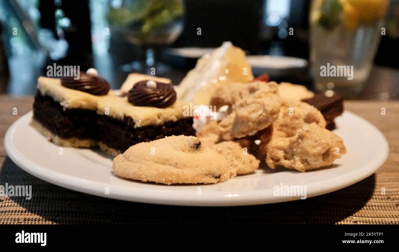 International Lunch Buffet Desserts Stock Photo - Alamy