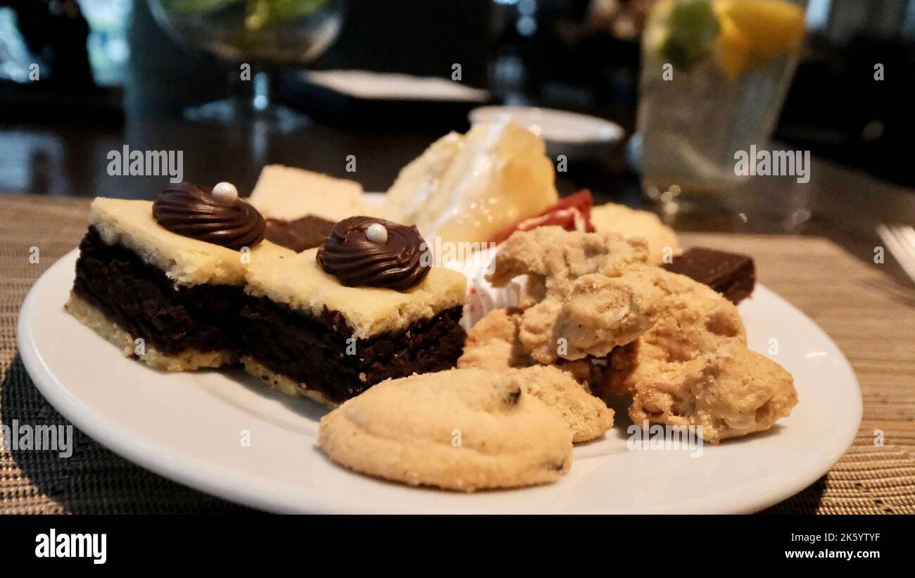 International Lunch Buffet Desserts Stock Photo - Alamy