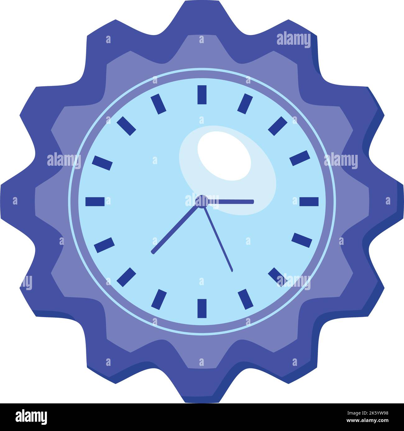 clock in gear Stock Vector Image & Art - Alamy