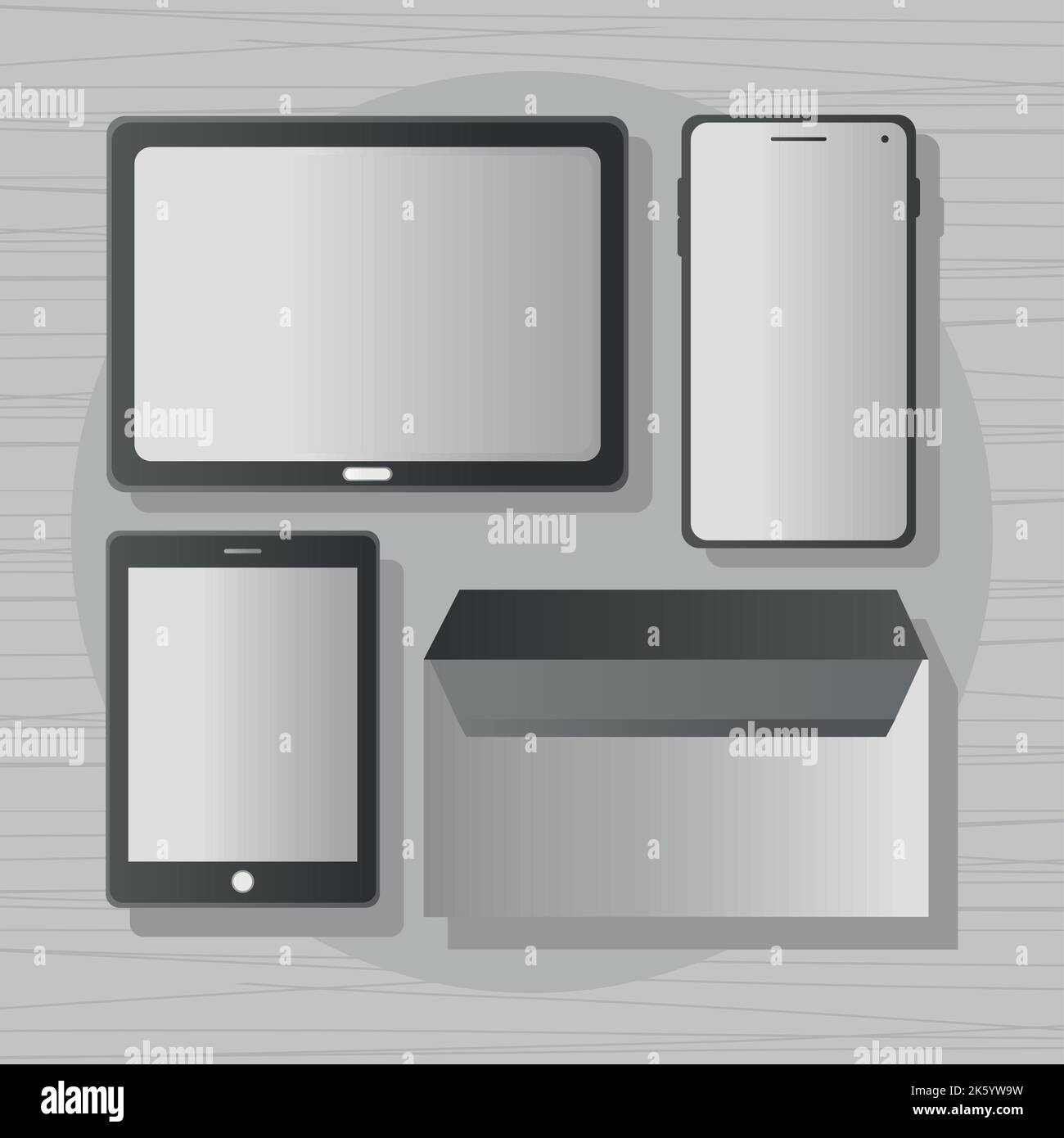 mock up four icons Stock Vector Image & Art - Alamy