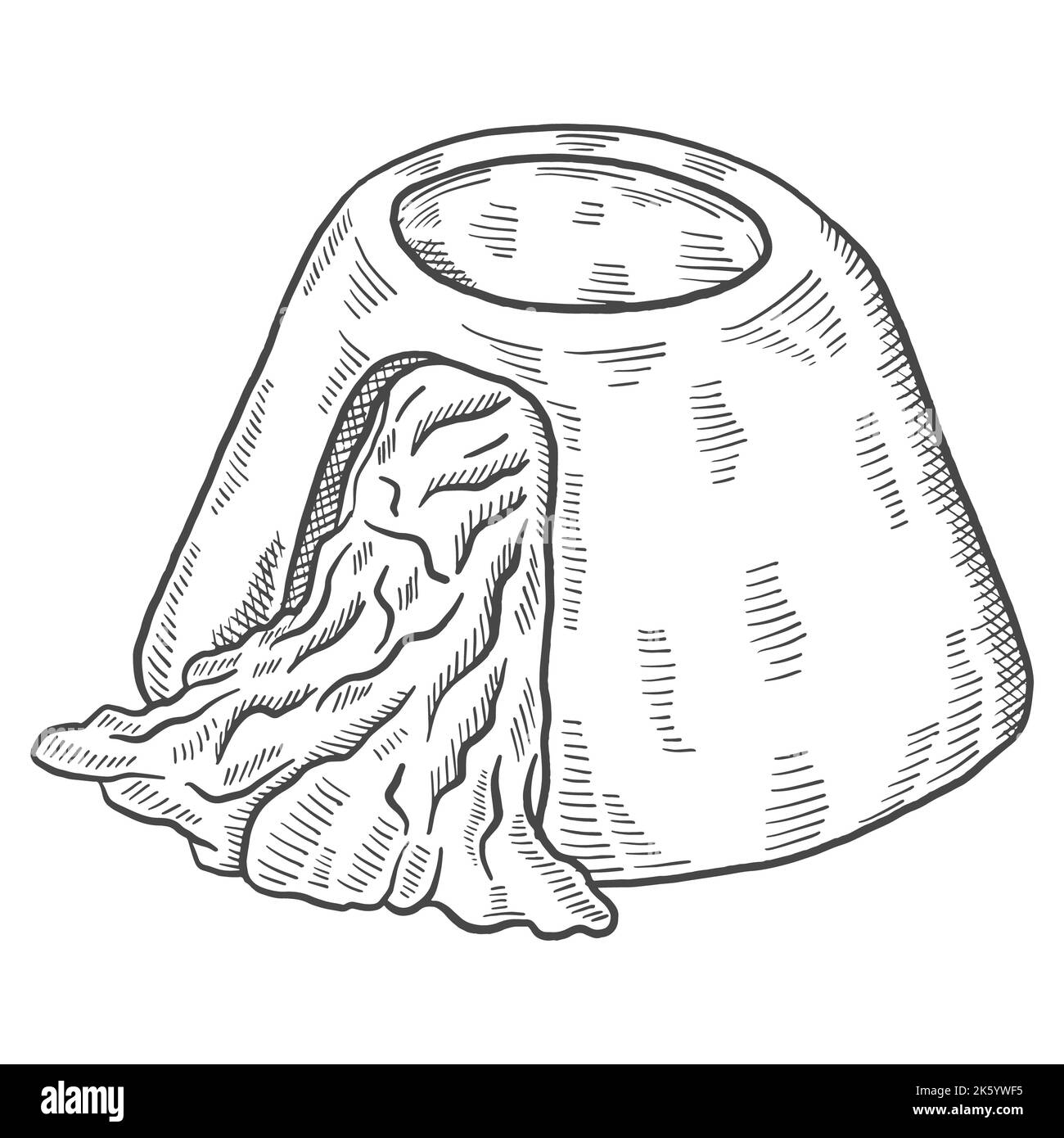 steak and kidney pudding british or england food cuisine isolated ...