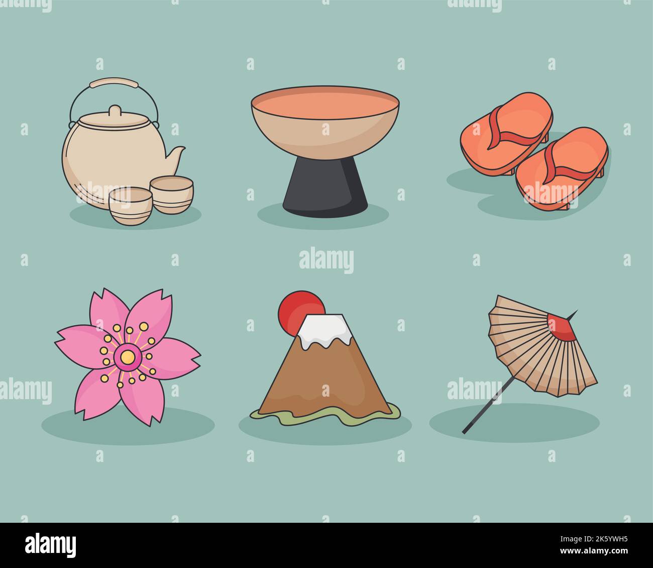 japanese culture icons Stock Vector Image & Art - Alamy
