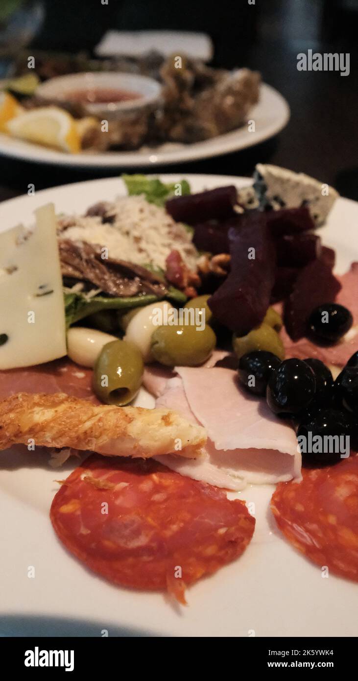 Premium Cheese & Cold Cuts Platter Stock Photo - Alamy