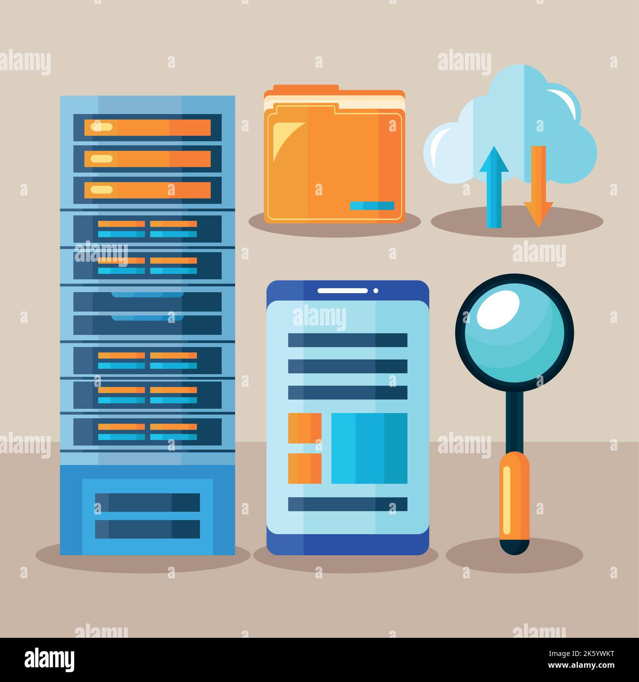 five data privacy icons Stock Vector Image & Art - Alamy