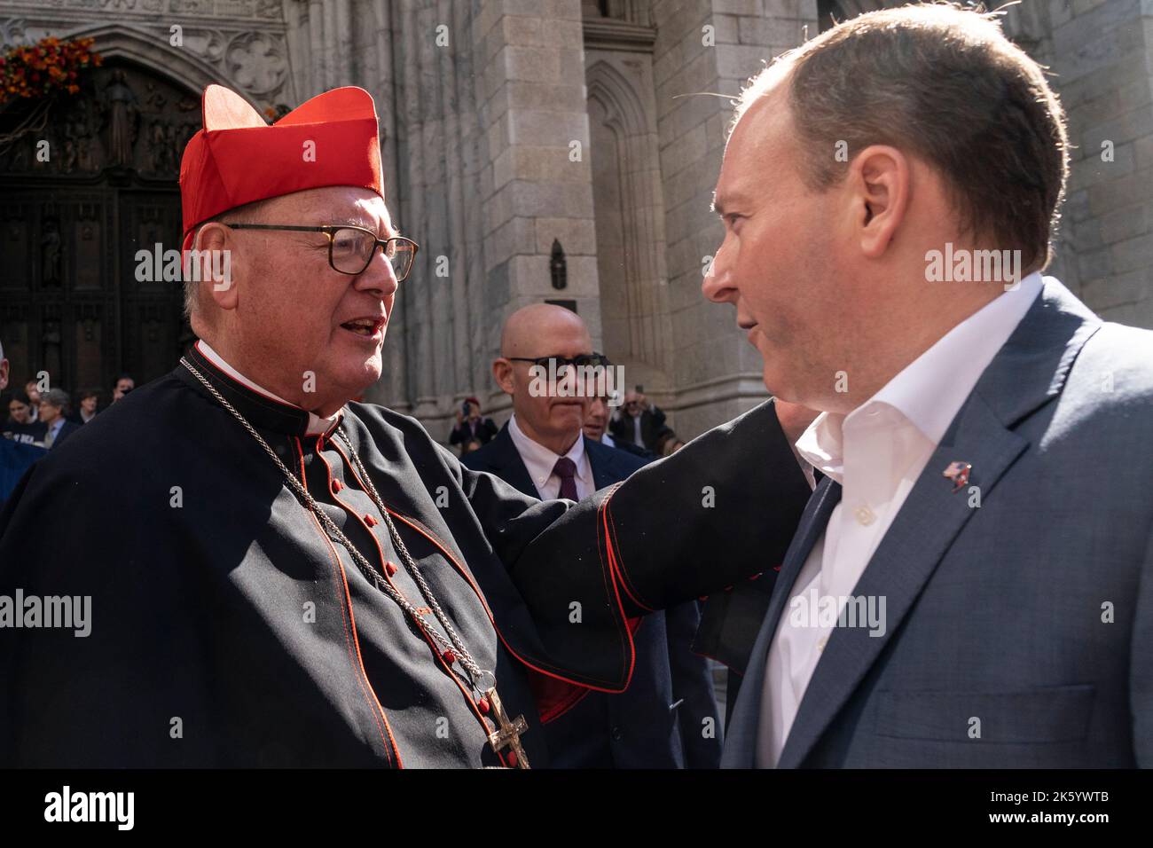 Cardinal Timothy Dolan greets Congressman Lee Zeldin at annual Columbus ...