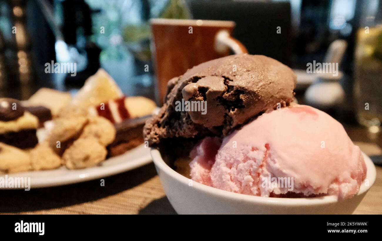 International Lunch Buffet Desserts Stock Photo - Alamy