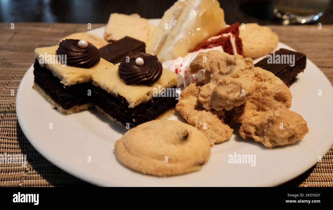 International Lunch Buffet Desserts Stock Photo - Alamy