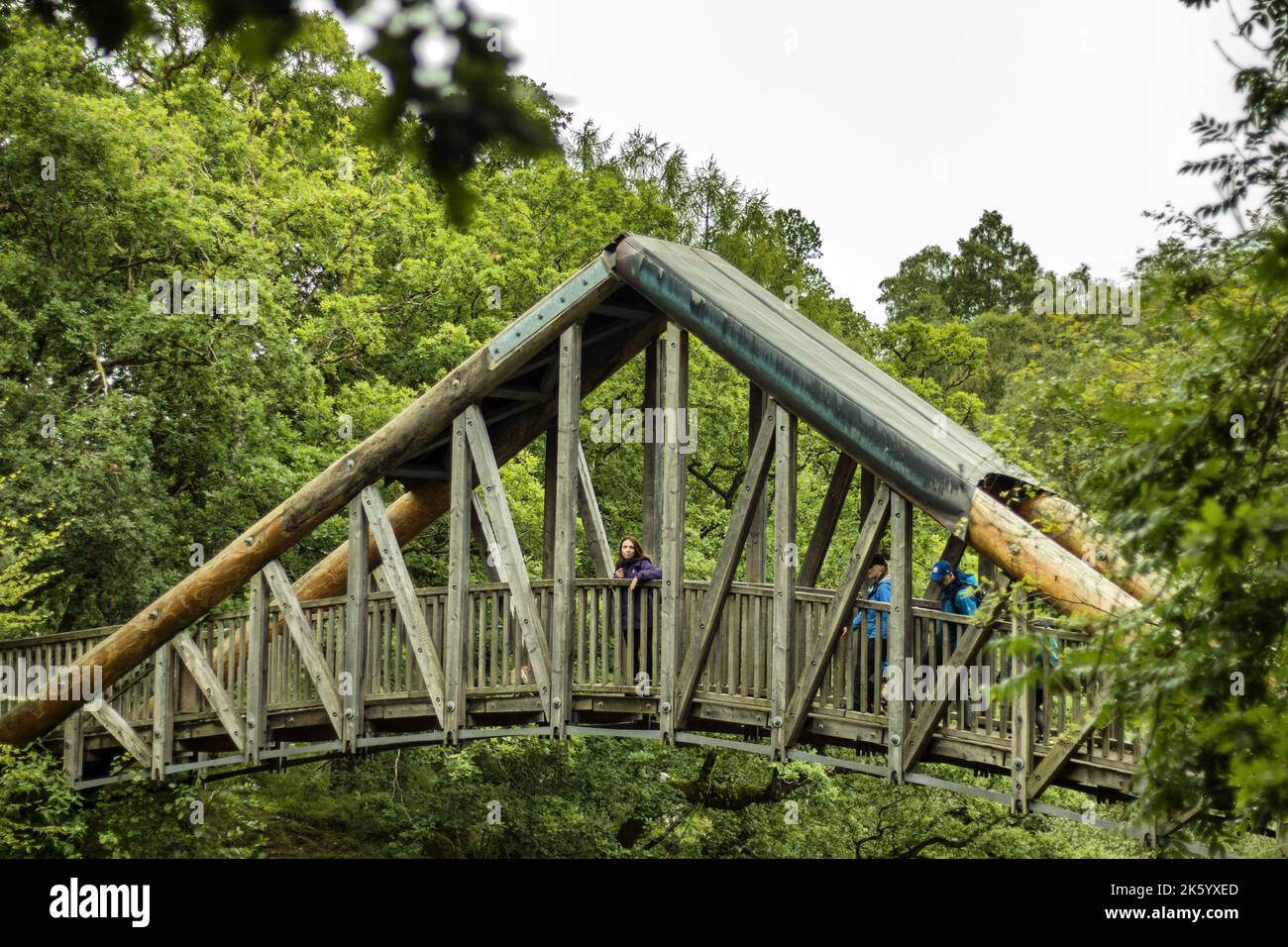 Bracklinn Falls Bridge (Callander Stock Photo - Alamy
