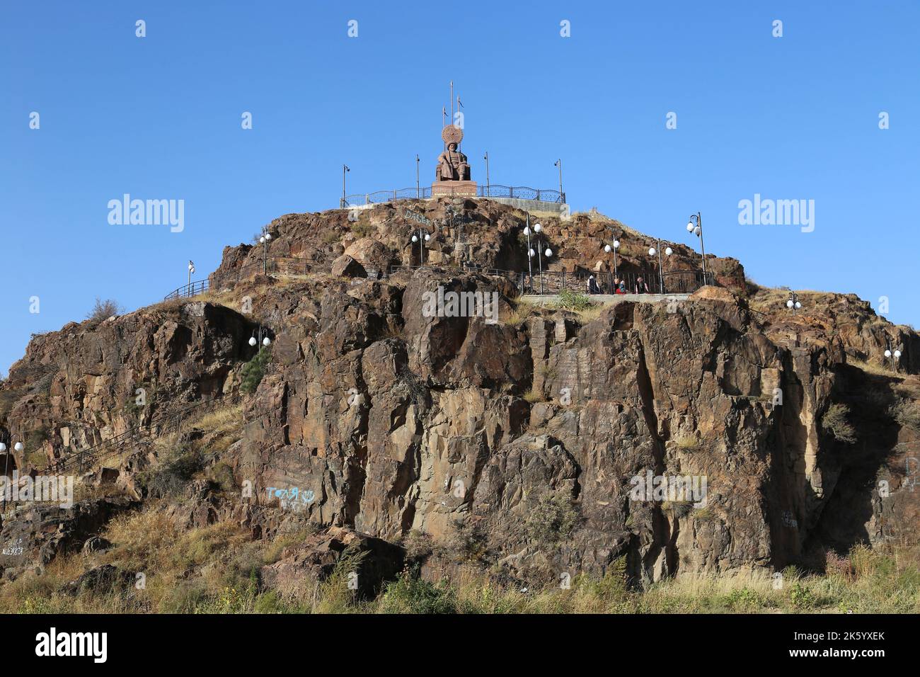 Monument to Jantay Karabek Uluu (aka Jantay Batyr, 1794-1868), Chuyskoe ...