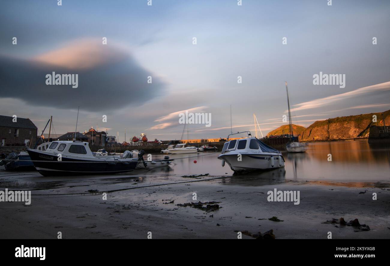 Stonehaven Harbour in Scotland Stock Photo - Alamy