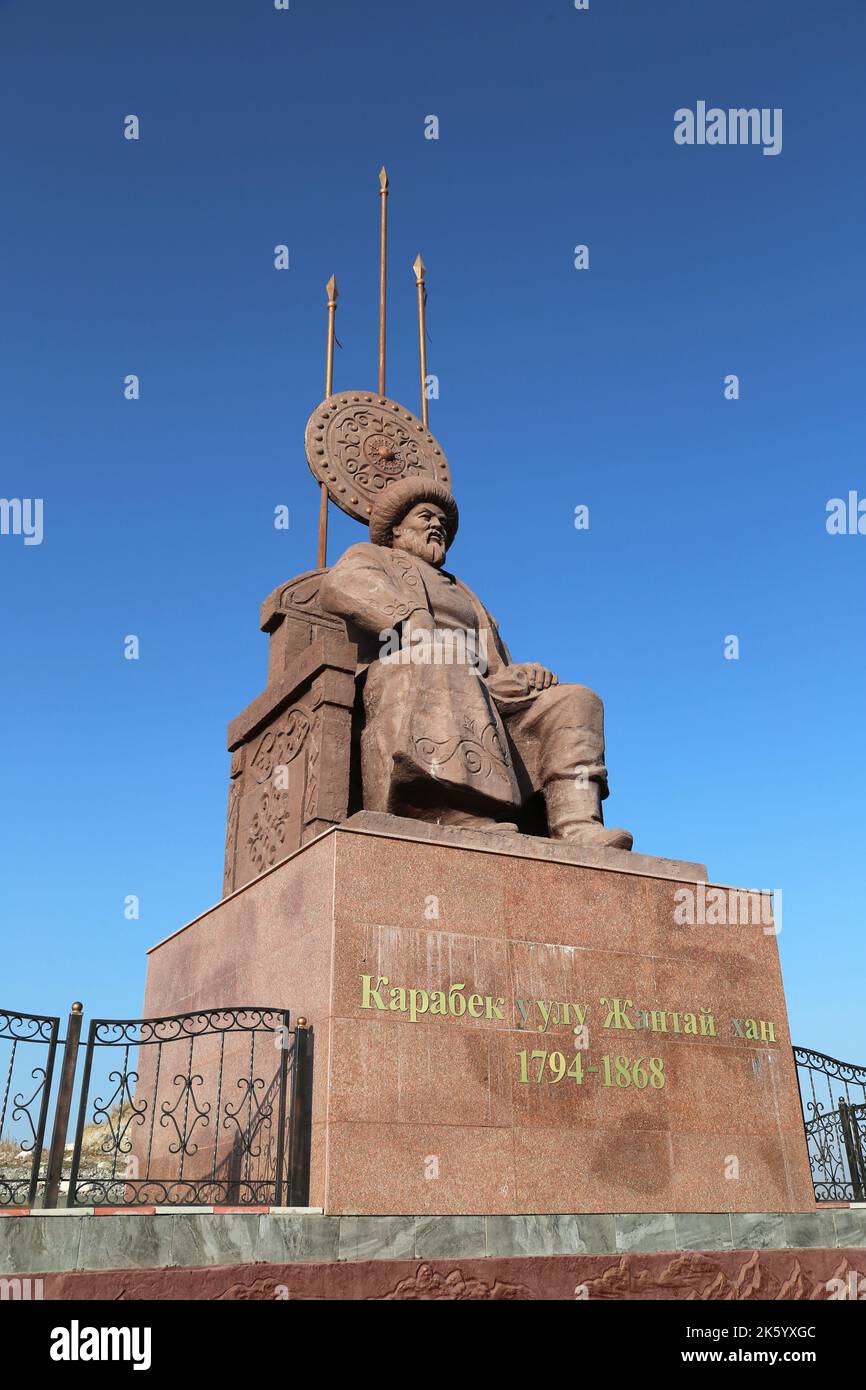 Monument to Jantay Karabek Uluu (aka Jantay Batyr, 1794-1868), Chuyskoe ...