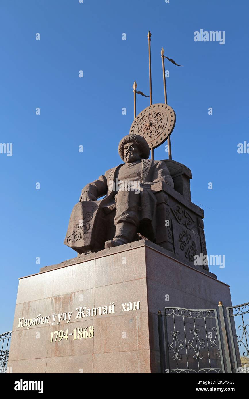 Monument to Jantay Karabek Uluu (aka Jantay Batyr, 1794-1868), Chuyskoe ...