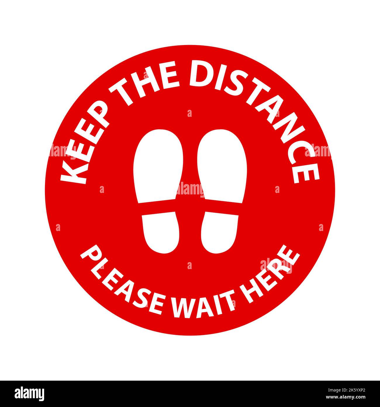 High quality social distance warning icon on white background. Pandemic ...