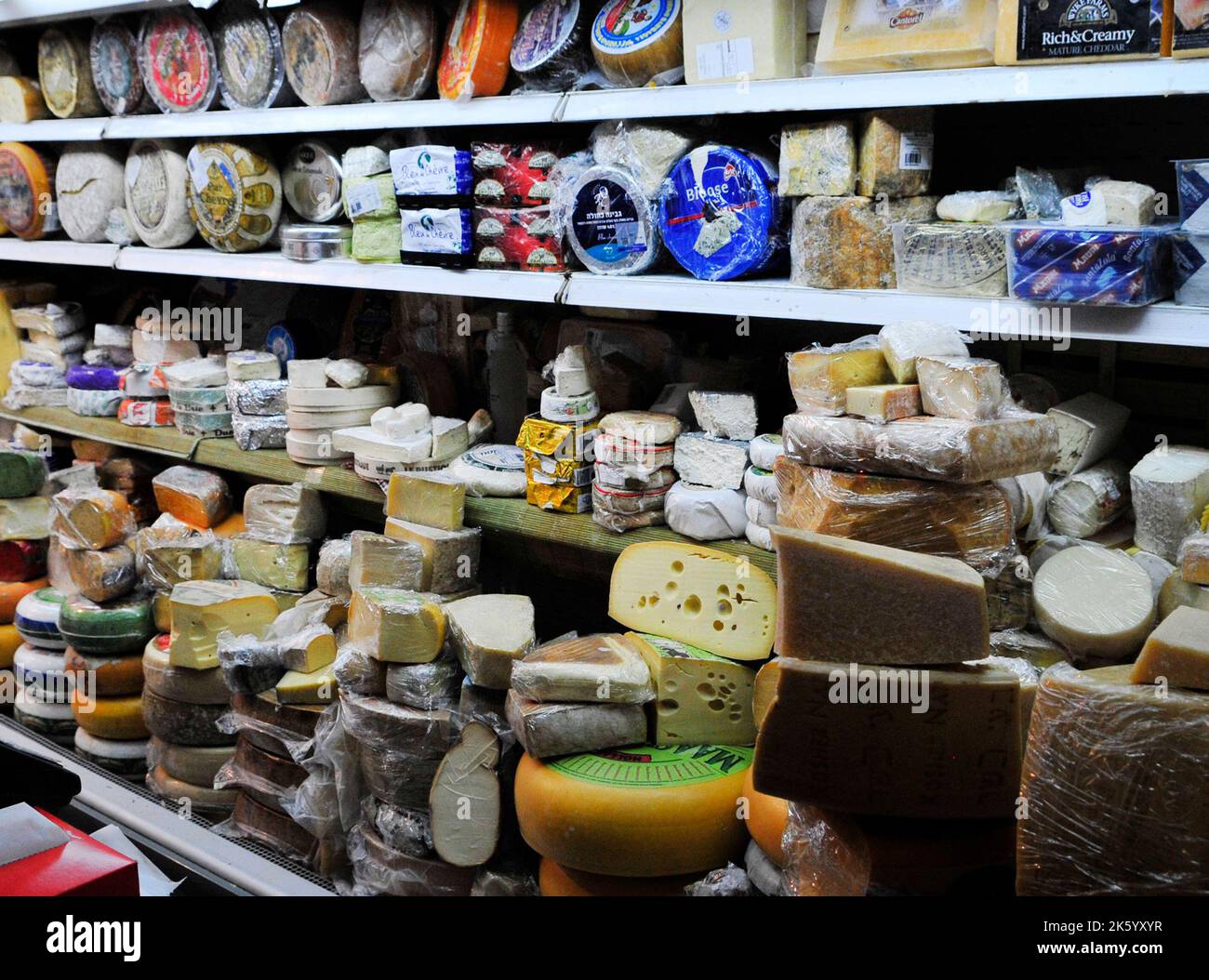 Basher Fromagerie at the vibrant Machane Yehuda market in Jerusalem ...