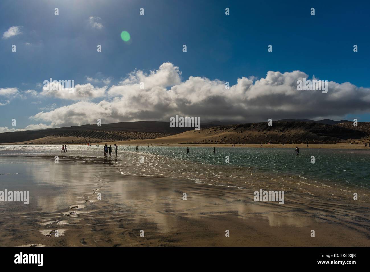 Panoramic view of Sotavento beach, Fuerteventura Stock Photo - Alamy