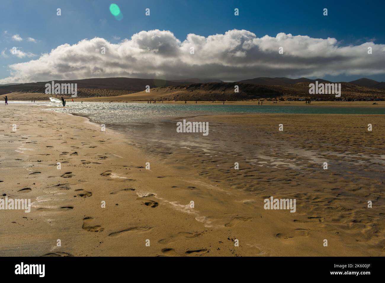 Panoramic view of Sotavento beach, Fuerteventura Stock Photo - Alamy