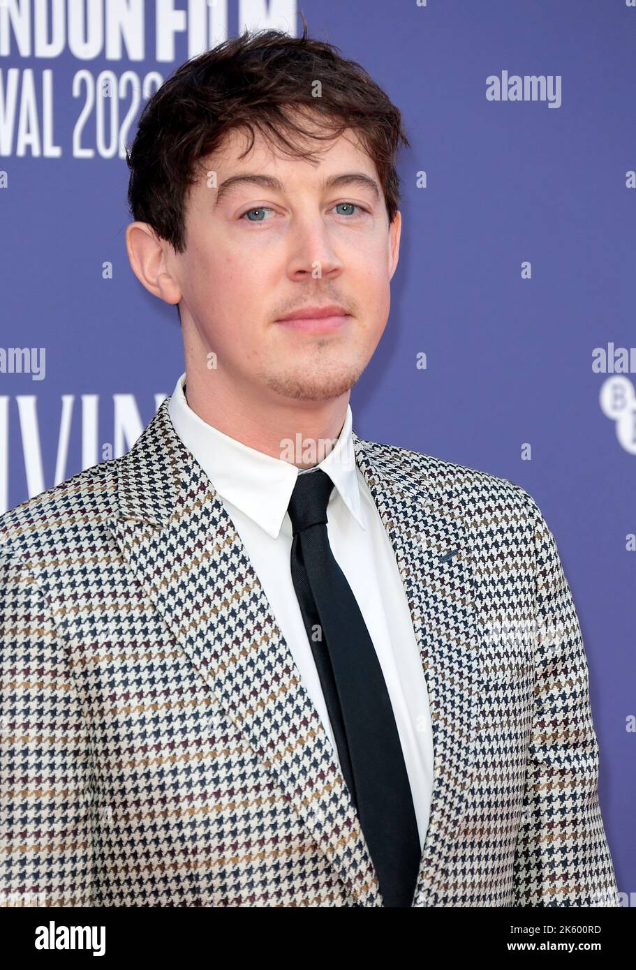 Oct 09, 2022 - London, England, UK - Alex Sharp attending 66th BFI ...
