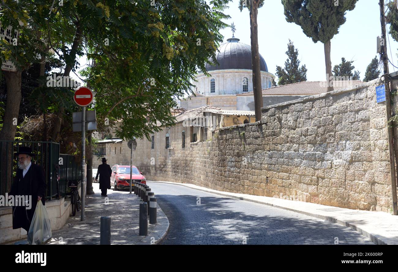 Kidane Mehret Ethiopian Orthodox Church on Ethiopia street in Jerusalem ...